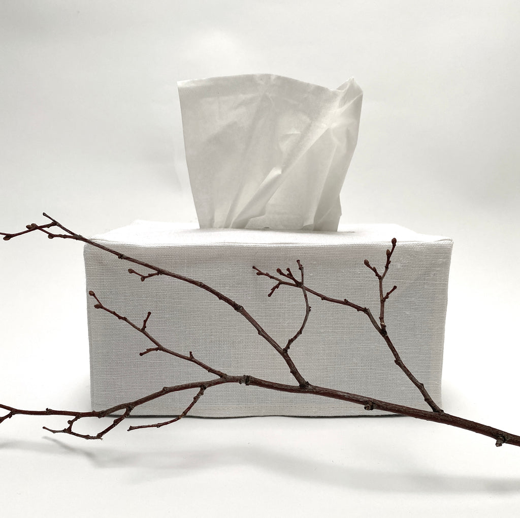 white linen tissue covers – pi'lo