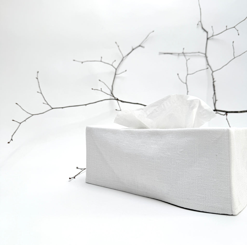 white linen tissue covers – pi'lo