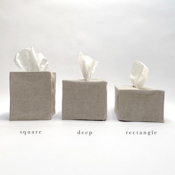 linen tissue box covers – pi'lo