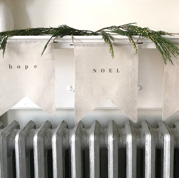 linen banners with words – pi'lo