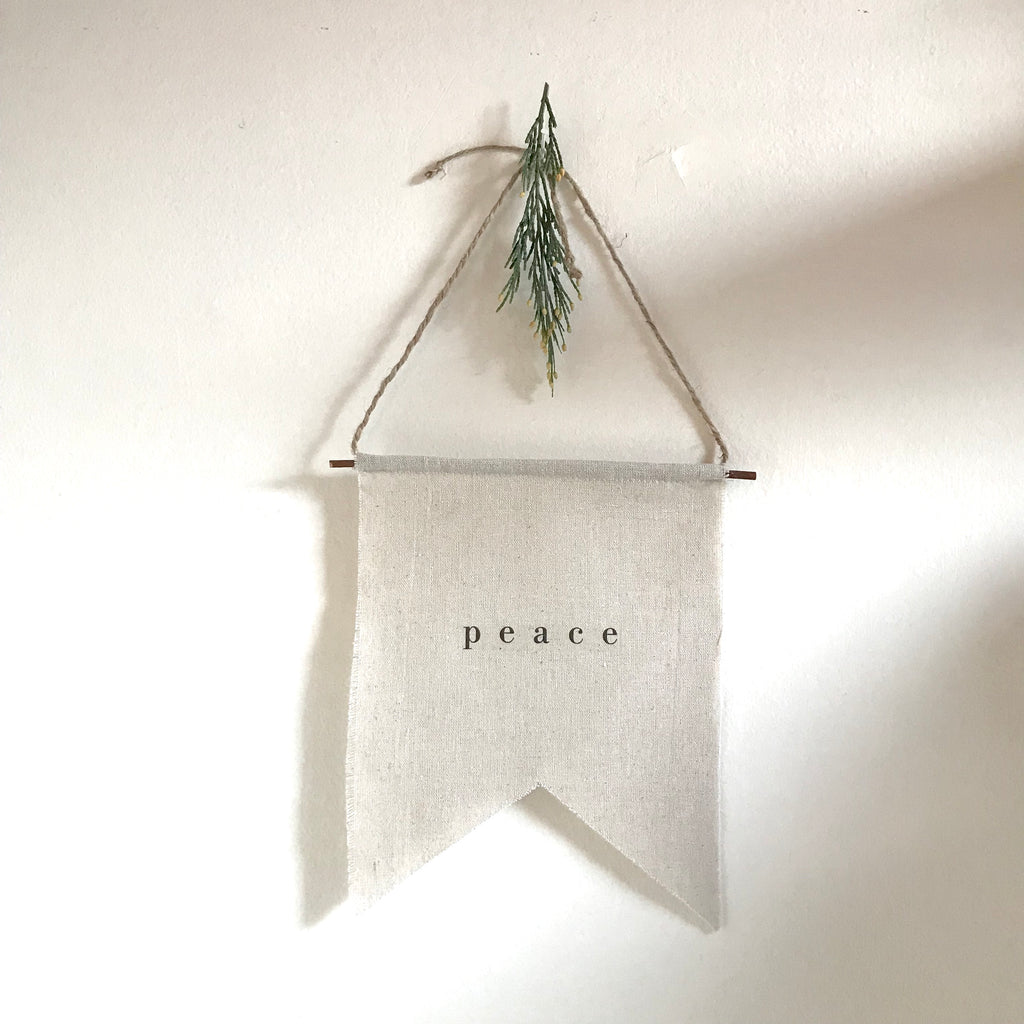 linen banners with words – pi'lo