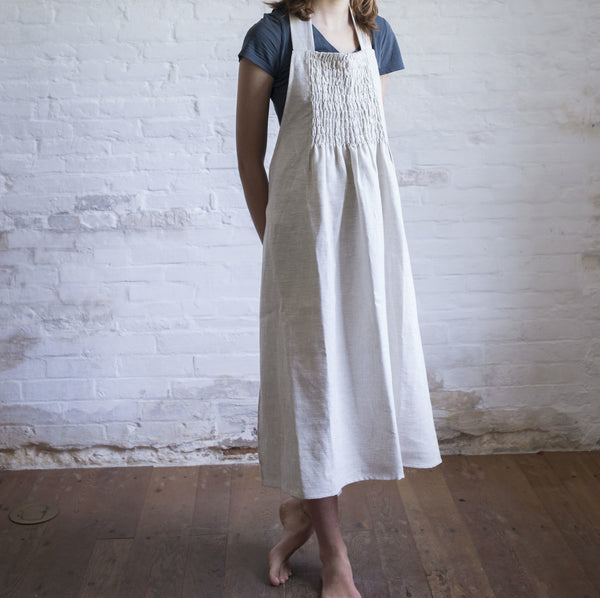 smocked full apron – pi'lo