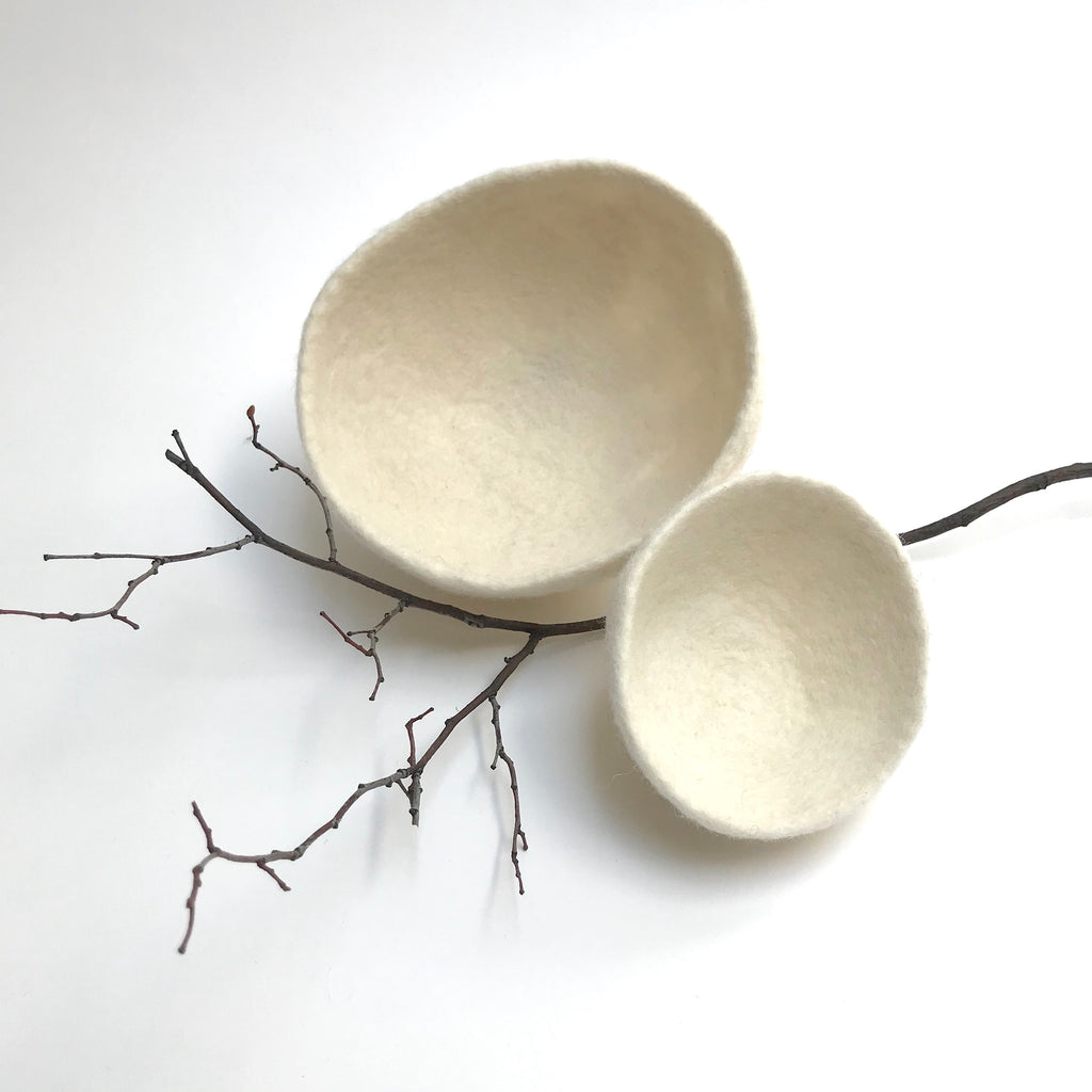 felt wool bowls – pi'lo